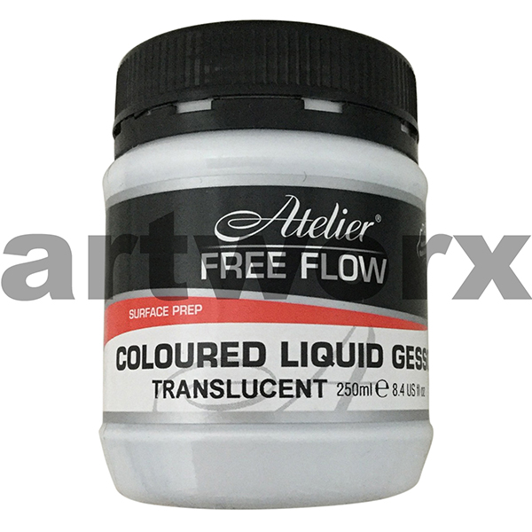 Atelier Free Flow – Coloured Liquid Gesso 250mls – Translucent - TRC ...