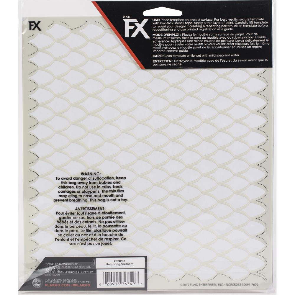 FX Mylar Laser Stencil 8″x9″ 2/Pkg – Dragon - TRC Creative