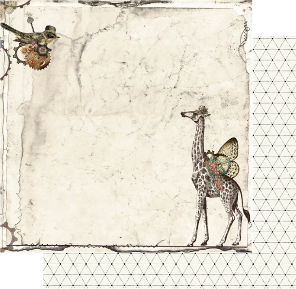 Steampunk Safari 12 x 12 Paper - TRC Creative